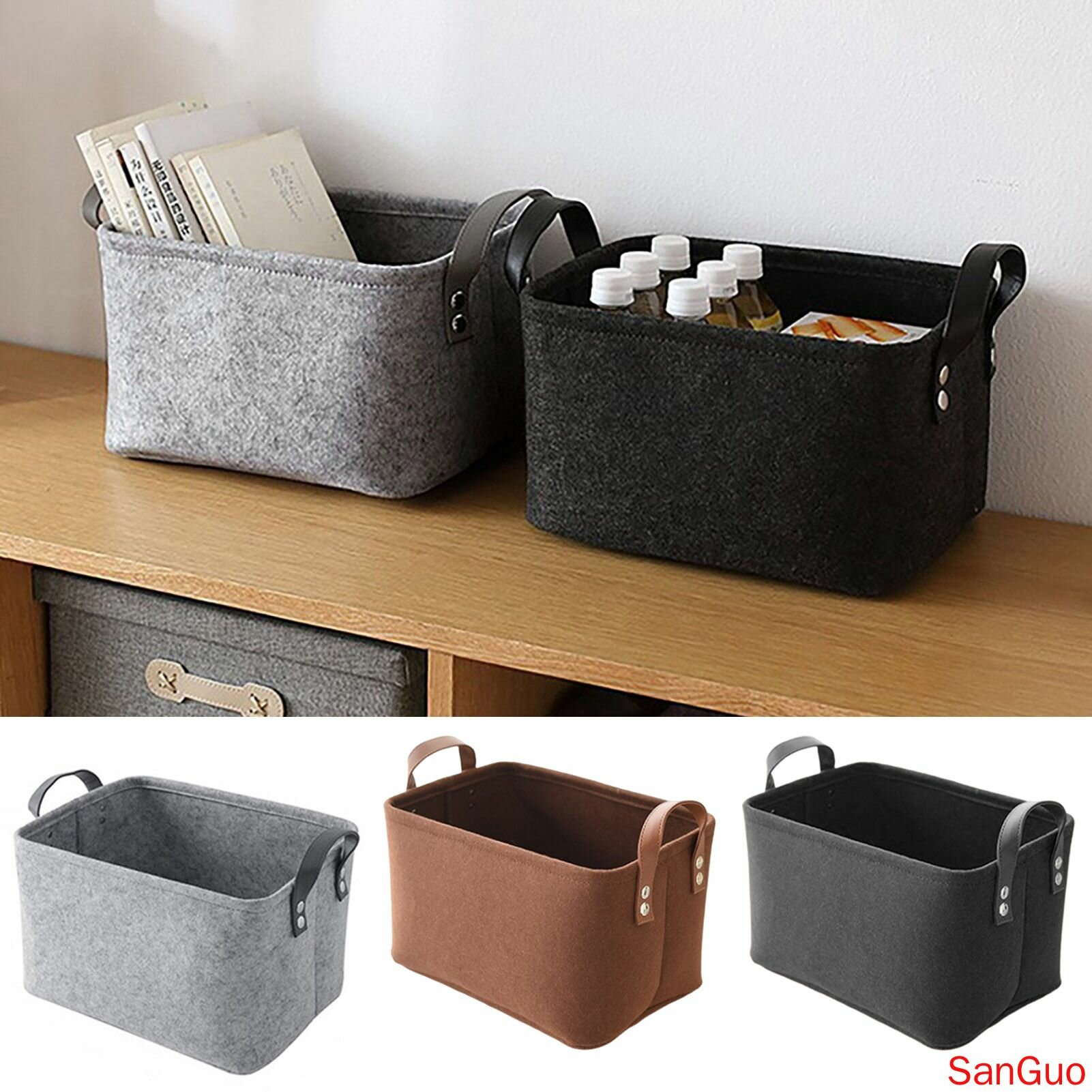 Корзина для игрушек из фетра, корзина для детского белья