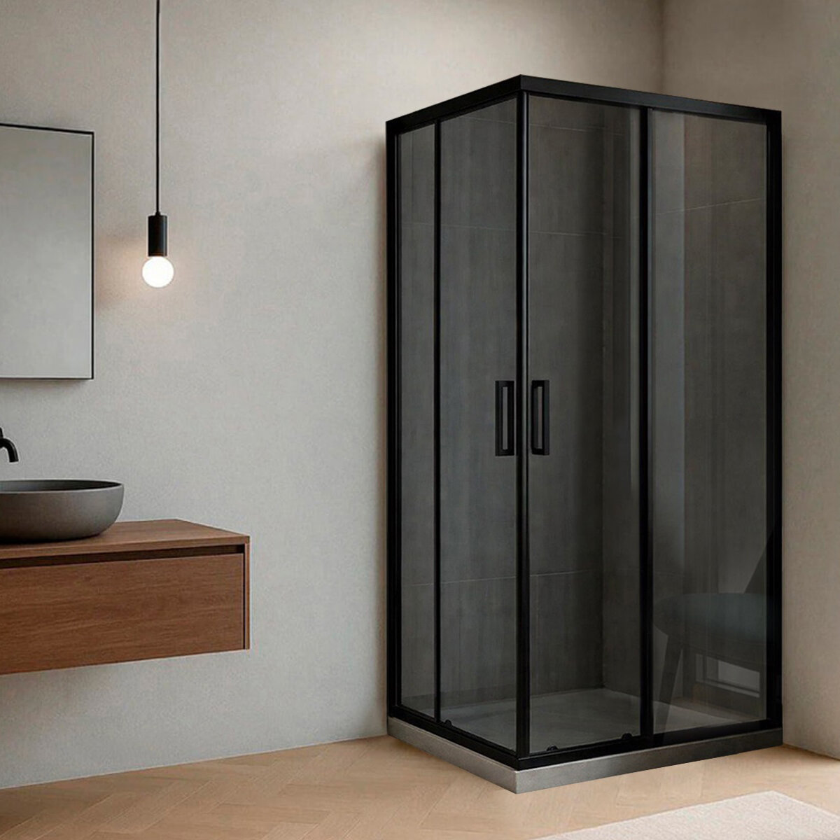 Душевой уголок Royal Bath HPD 80х80 RB80HPD-G-BL
