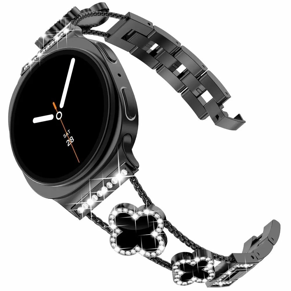 Ремешок с бриллиантами для Samsung Galaxy Watch 8 44 мм 40 мм, блестящий дизайн, женский браслет для Samsung Galaxy 8 Classic 46 мм