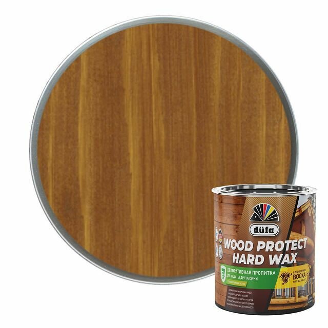 Средство деревозащитное DUFA Wood Protect Hard wax бук 0.75л, МП00-010450