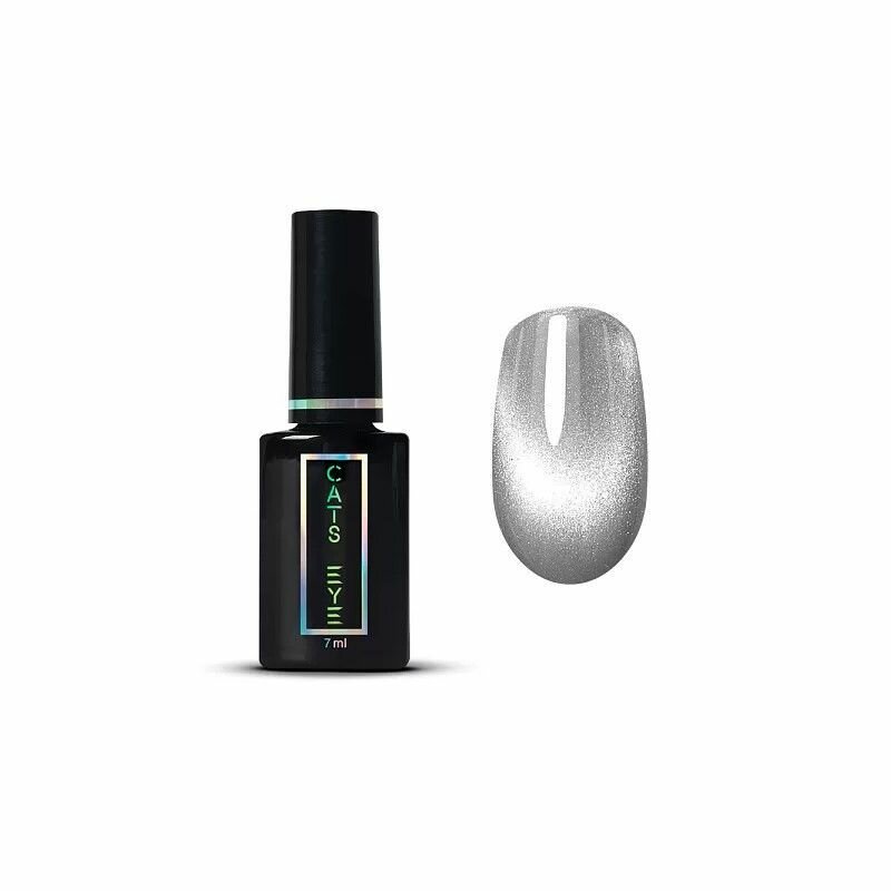 Гель-лак Runail Professional, Cat's eye CRYSTAL № 9713, 7 мл, серебристый