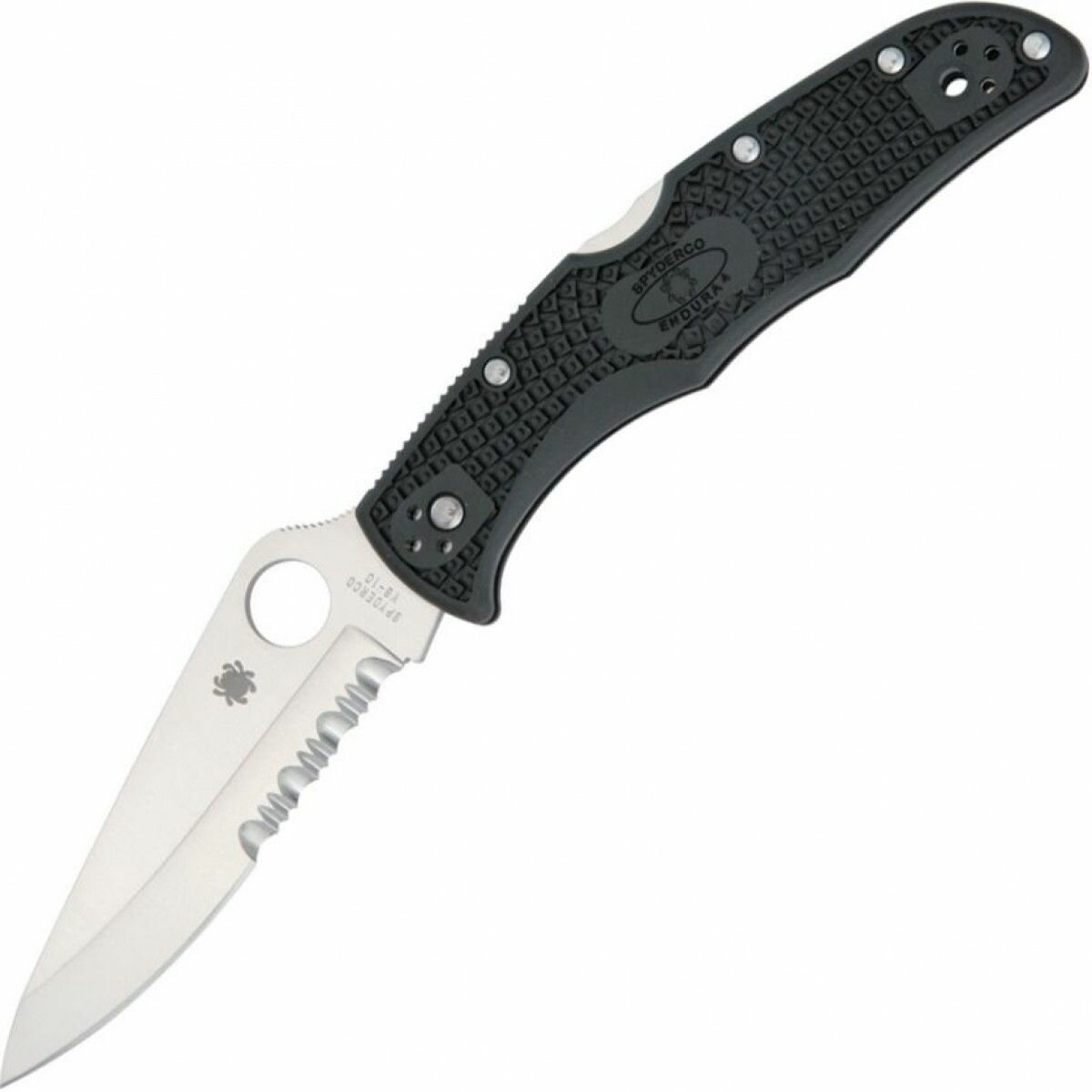 Нож складной Spyderco C10PSBK Endura, Part Serrated Blade