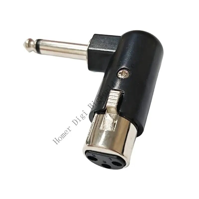 Аудиопереходник 6.35 мм (1/4") TRS на XLR, черный