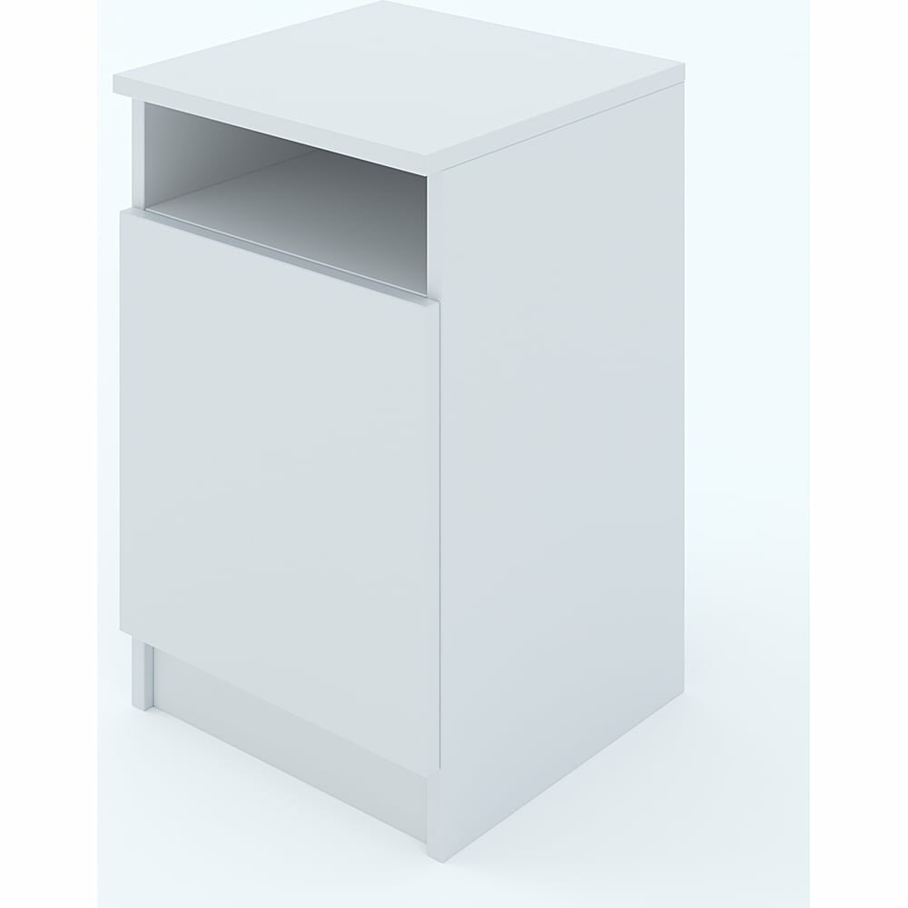 Прикроватная тумба Феликс Маркетплейс МКП-ТМК35x35Д1-В1-1068 белый шагрень ПК-МКП-ТМК35Х35Д1-В1-1068