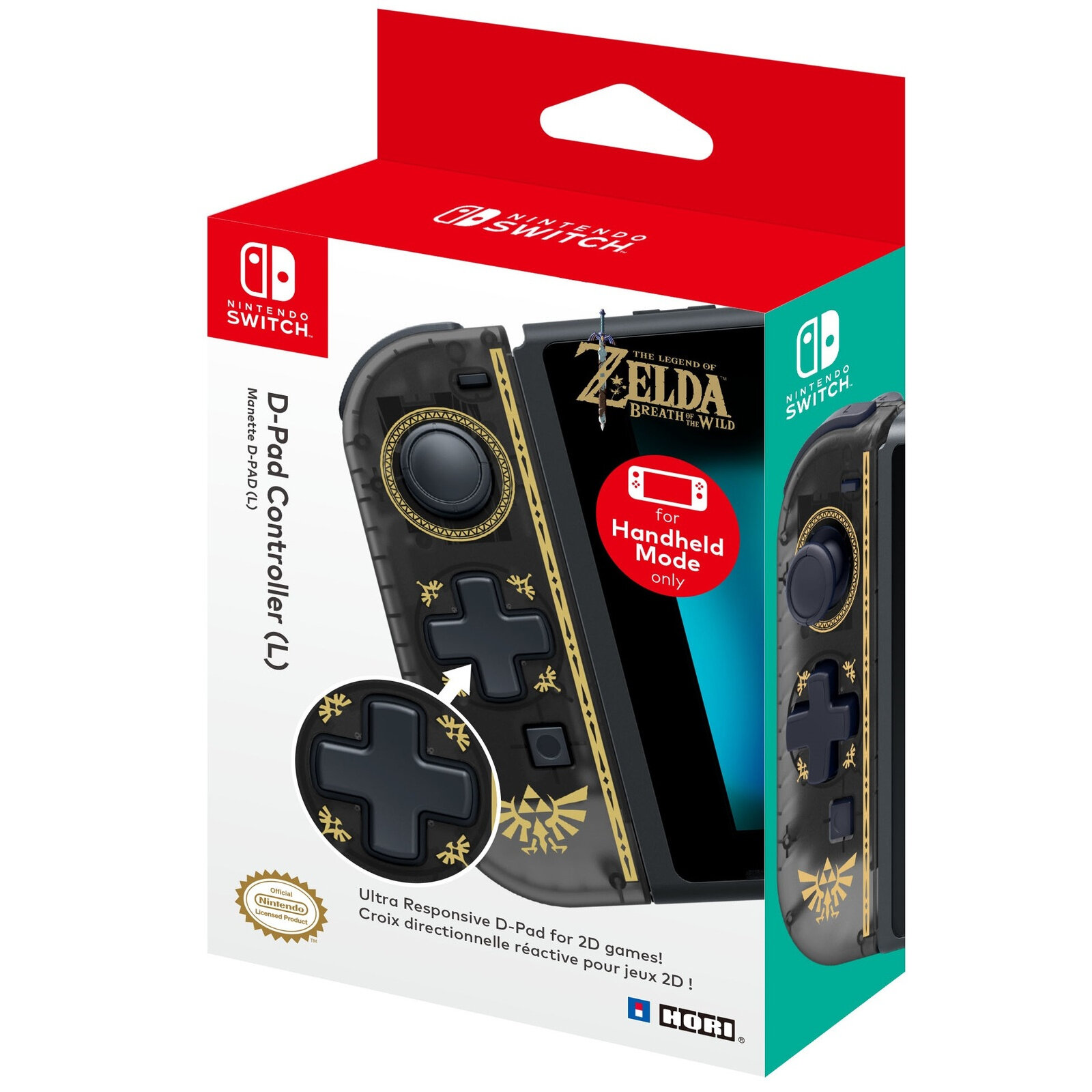 D-PAD контроллер (Zelda) (L) Nintendo Switch HORI (NSW-119E)