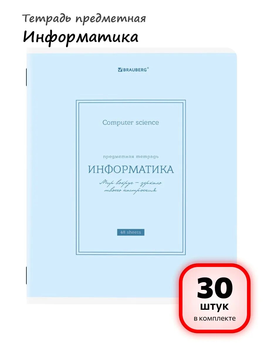 (30 штук) - Тетрадь предметная Информатика арт. 405141