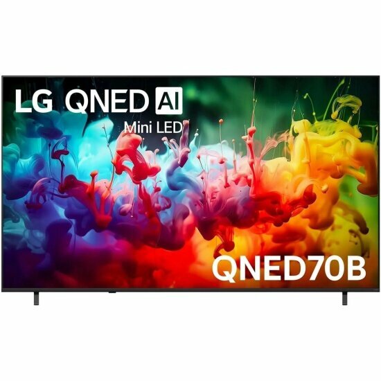 Телевизор LG 85QNED70B6A. ARUG, QNED, MiniLED, 4K Ultra HD, черный
