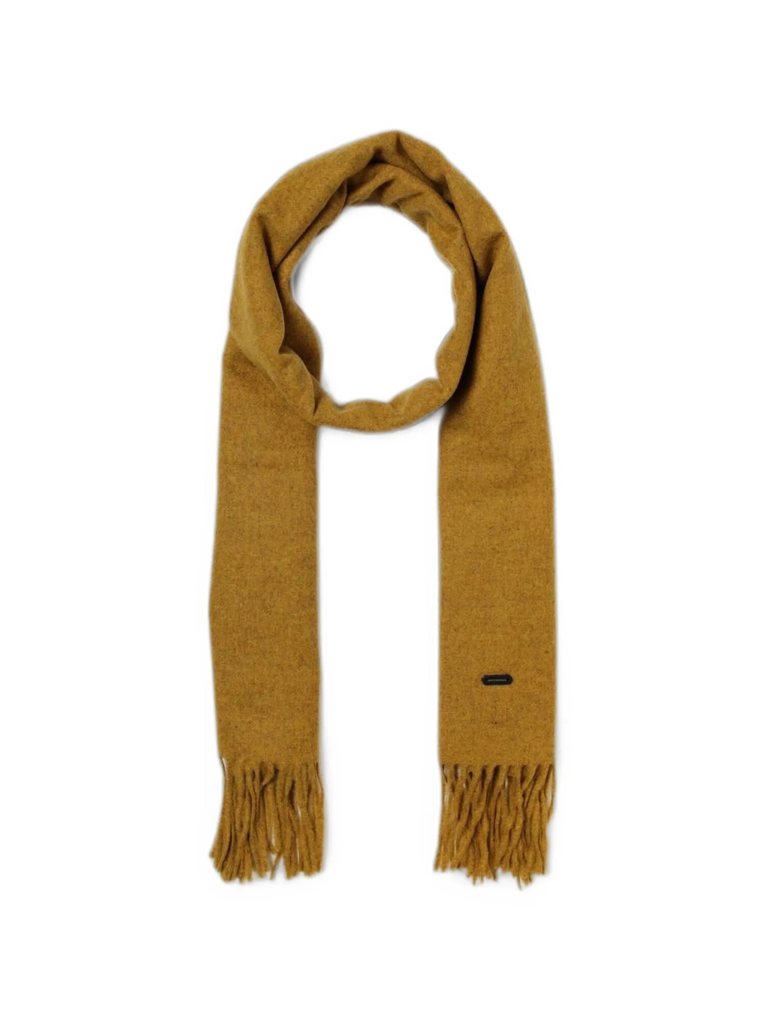 Шарф Brooksfield Fringed-edge cashmere scarf для мальчиков, охра желтая — фото 1