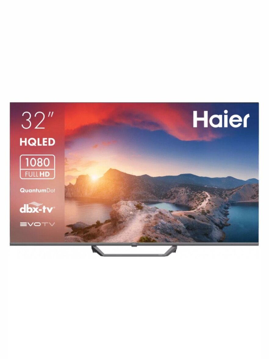 Телевизор Haier 32 Smart TV S2 Pro, HQLED, Full HD, Android TV 11.0, черный