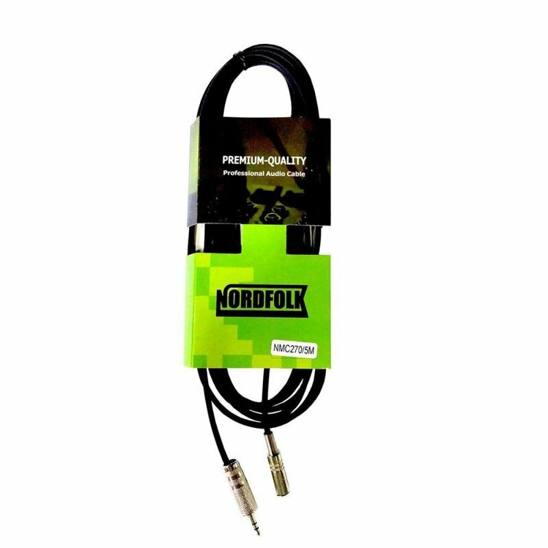 Коммутационный кабель NordFolk NMC270/3M Jack 3.5 M - Jack 3.5 F, 3м