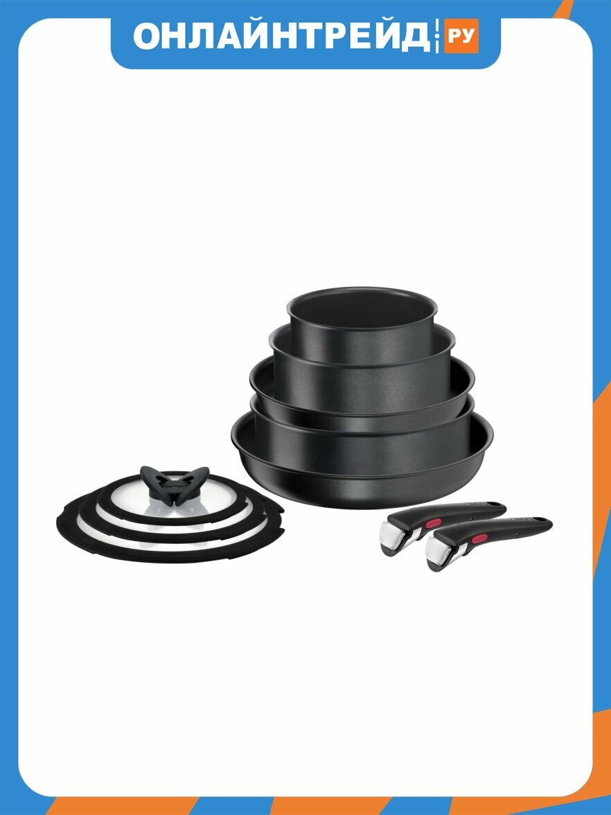 Набор для притовления Tefal Ingenio Daily Chef Black 10 предметов L7629142