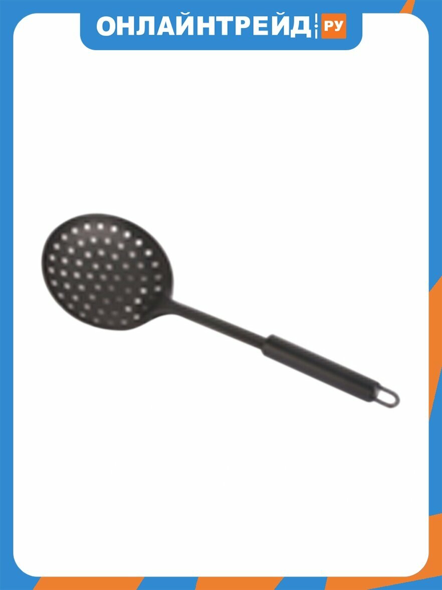 Шумовка Mallony из нержавеющей стали CLASSICO NERO non-stick(раб часть), черный 105267