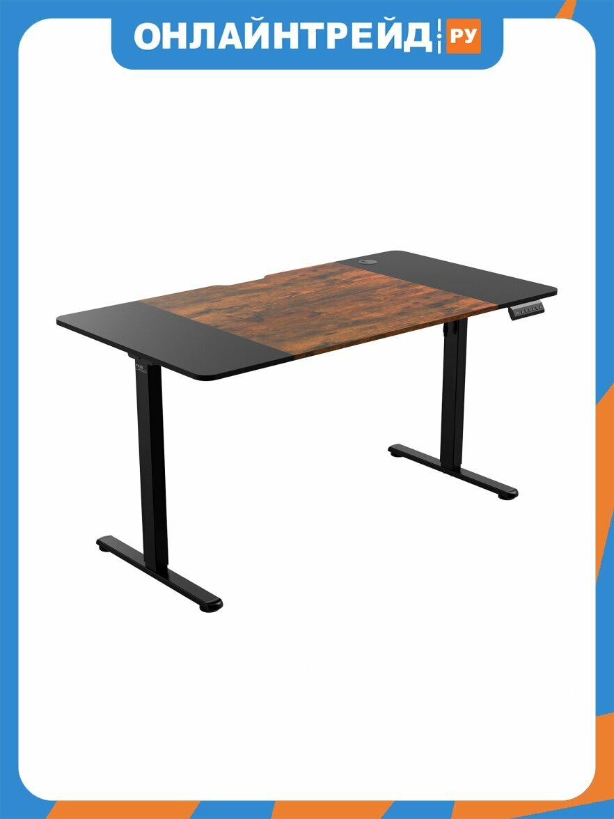Стол компьютерный Zone 51 e-Freeflow Dark Wood-Black