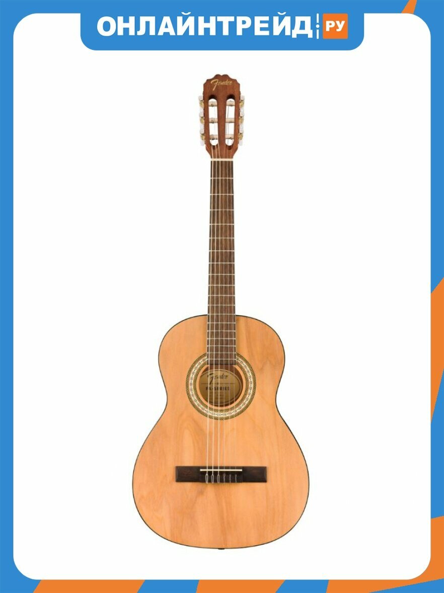 Классическая гитара Fender FA-25N WN NAT, натуральный