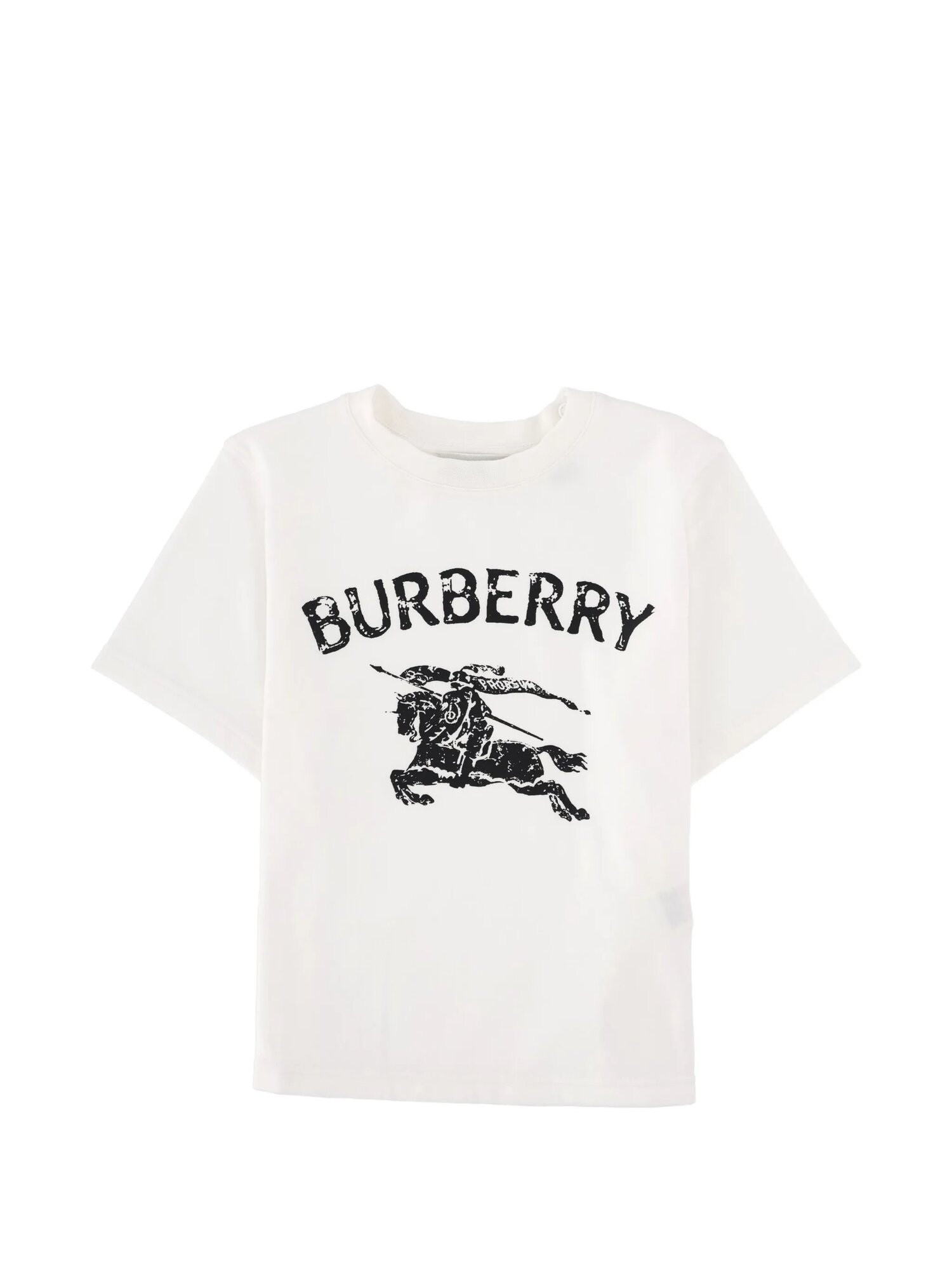 Футболка BURBERRY Equestrian Knight Design logo-print T-shirt