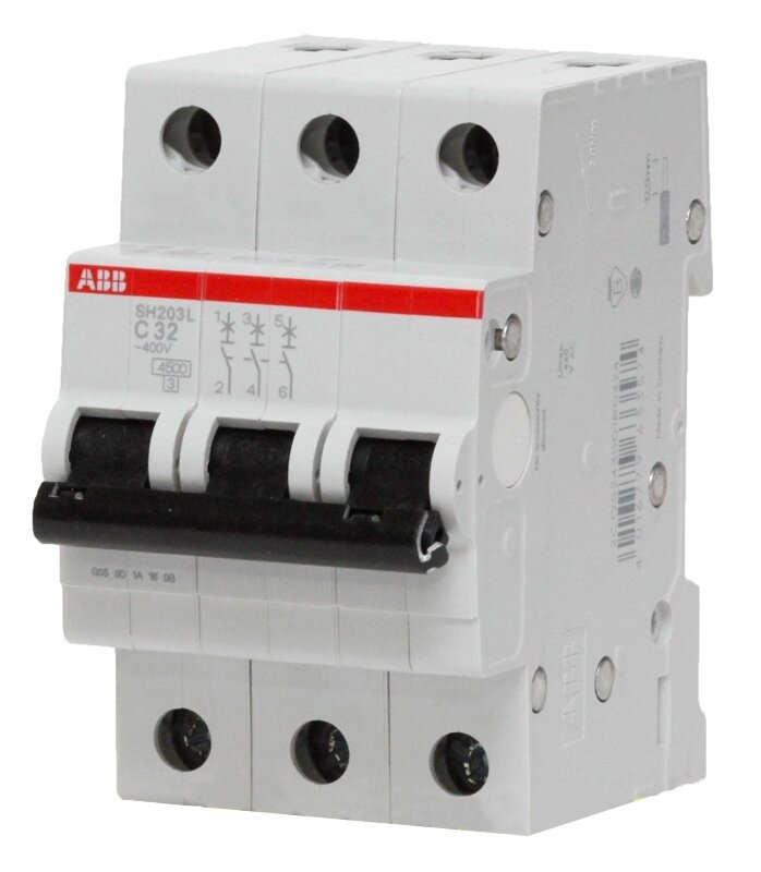 2CDS243001R0504; SH203L Автоматический выключатель 3P 50А (С) 4,5kA ABB
