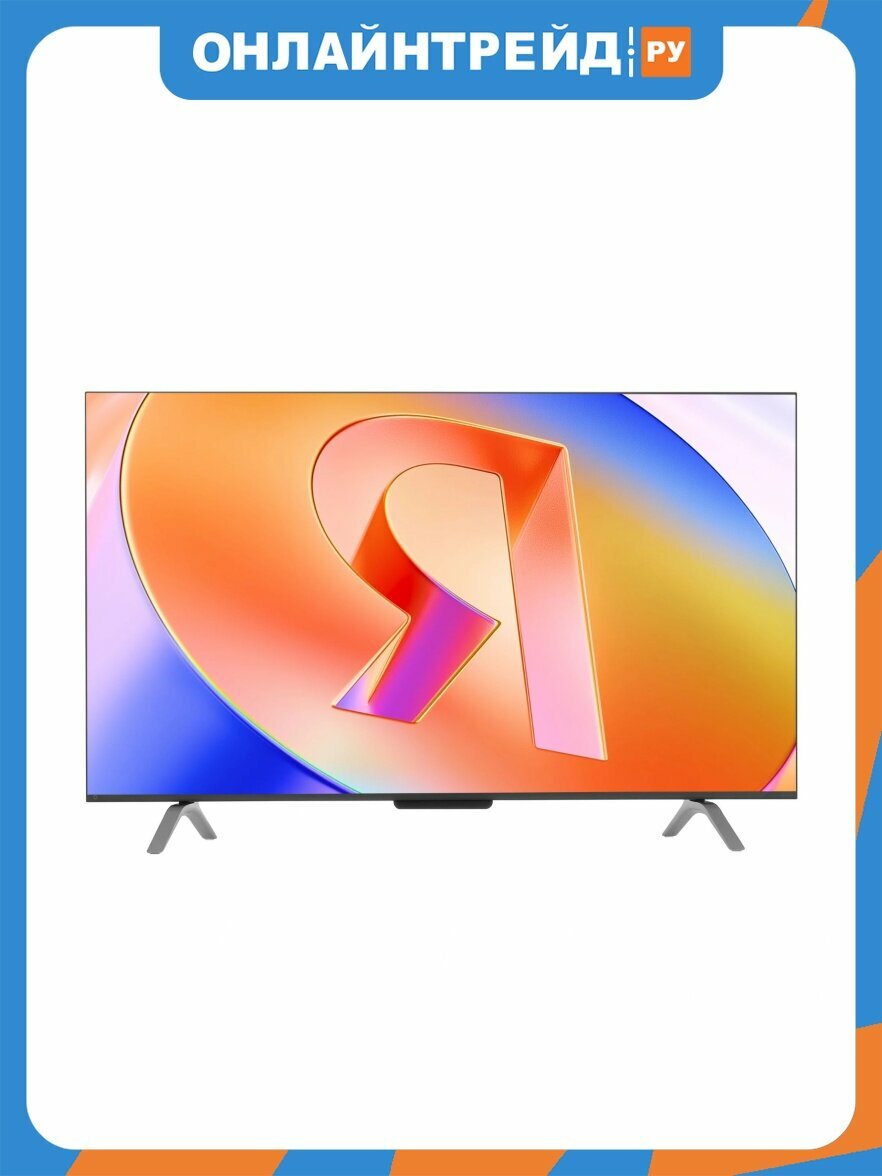 Умный телевизор Яндекс ТВ Станция Про с Алисой на YaGPT YNDX-00101, 55", QLED, 4K Ultra HD, черный