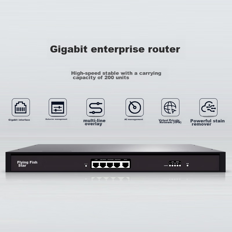 VOLANS VE1220G Корпоративный маршрутизатор с поддержкой Multi-WAN, Gigabit VPN и встроенным AC-фаерволом для 200