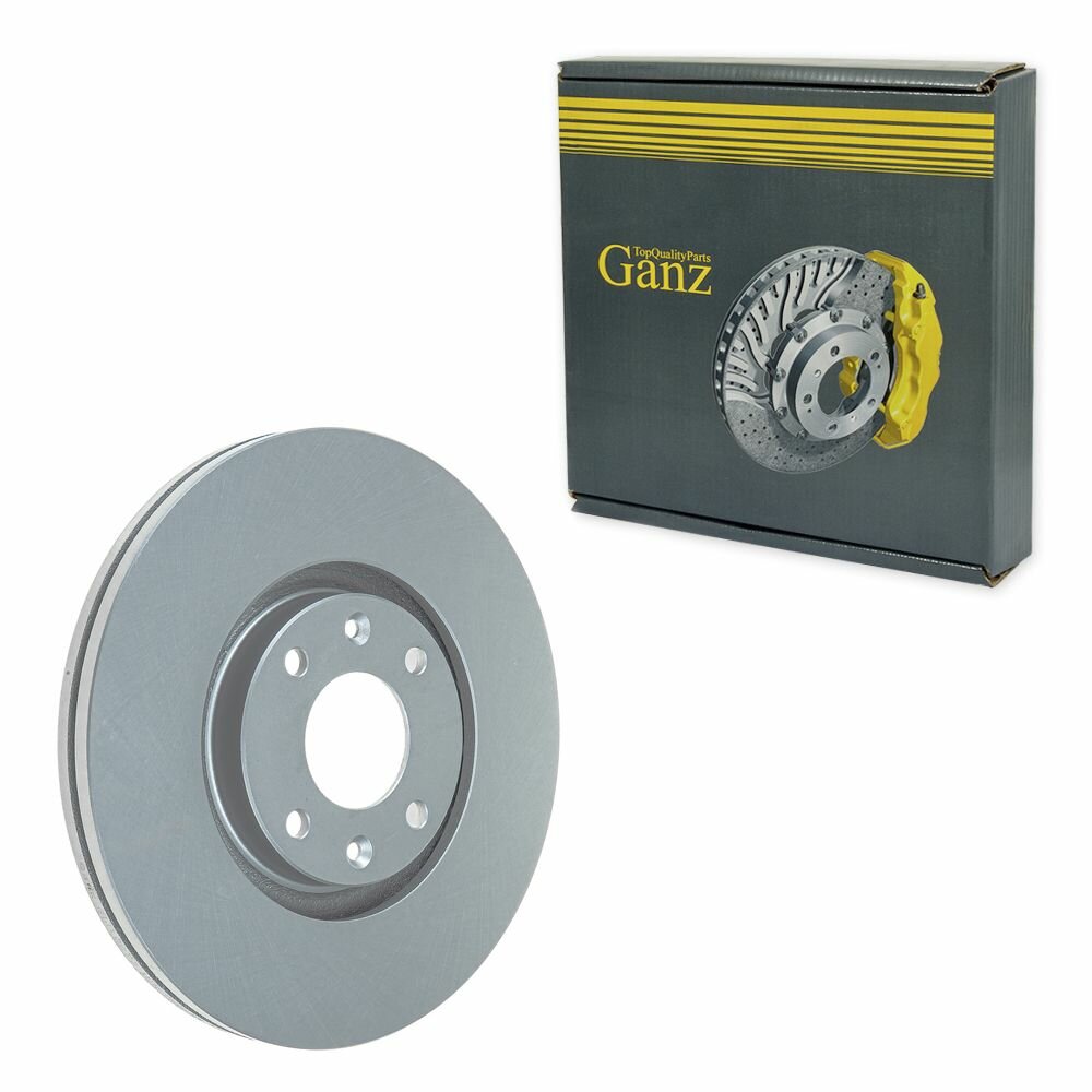 GANZ Диски тормозные передний с покрытием CITROEN C4/PEUGEOT 307 /VENT D 302MM GIJ10073