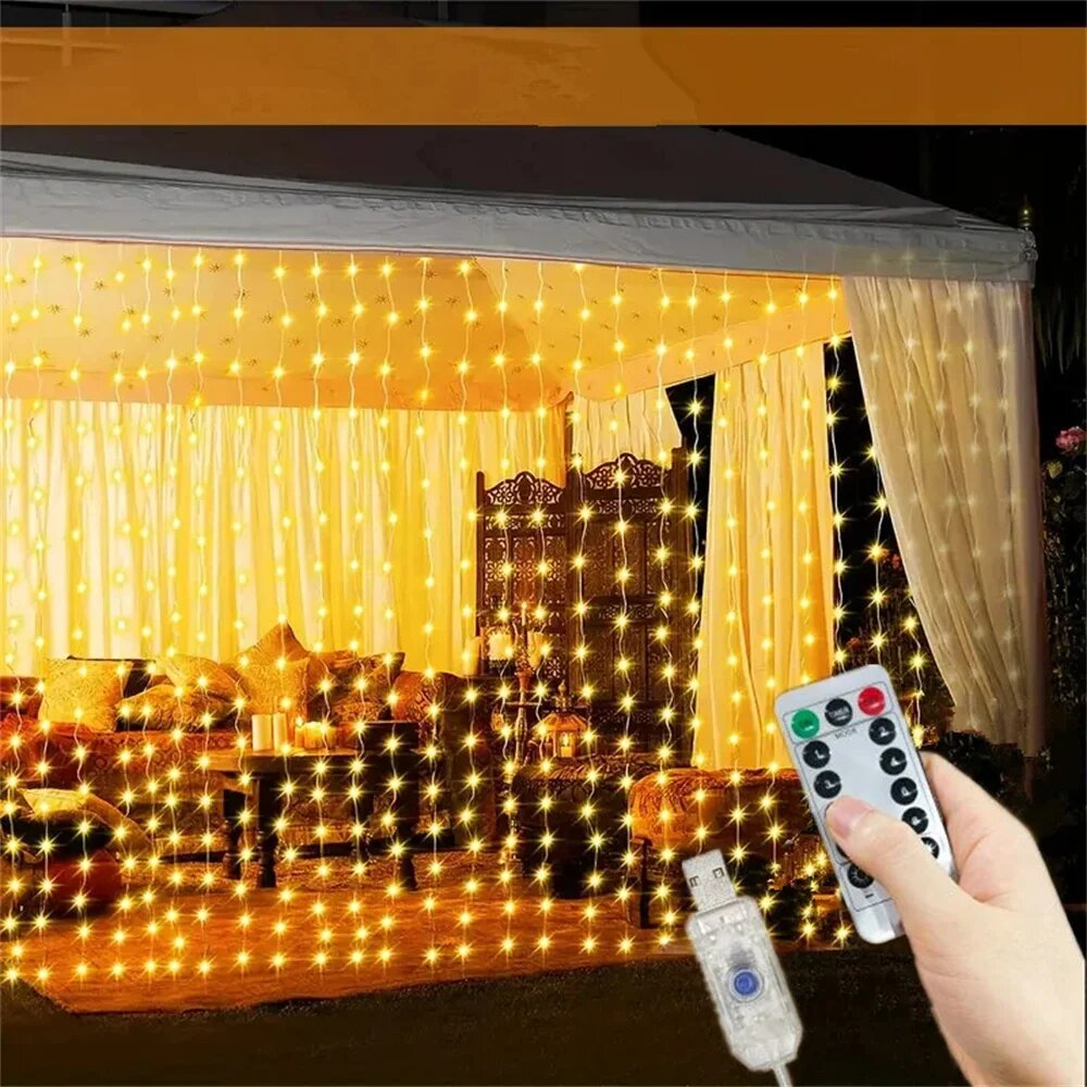 USB гирлянда LED Festoon 8 режимов для декора