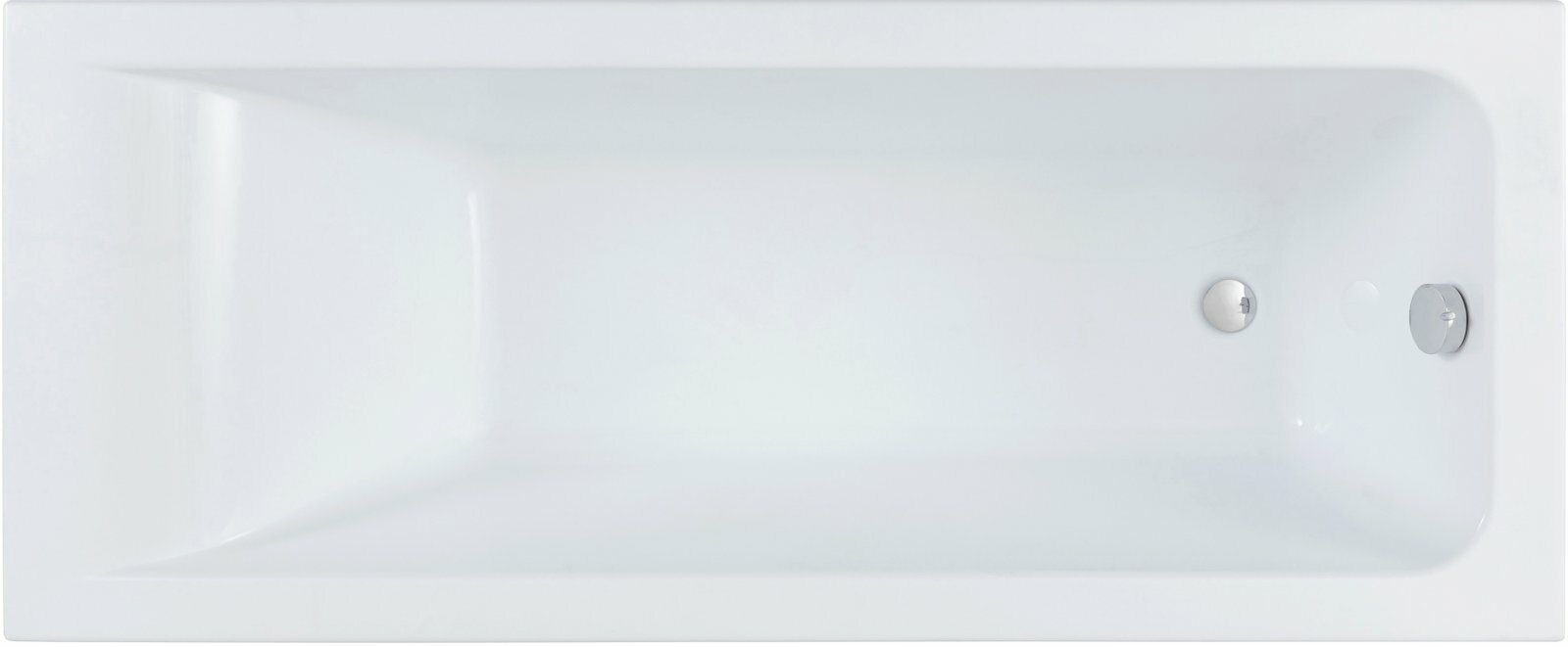 Акриловая ванна Aquanet Bright 273795 175x70 см, пристенная, белая, с каркасом