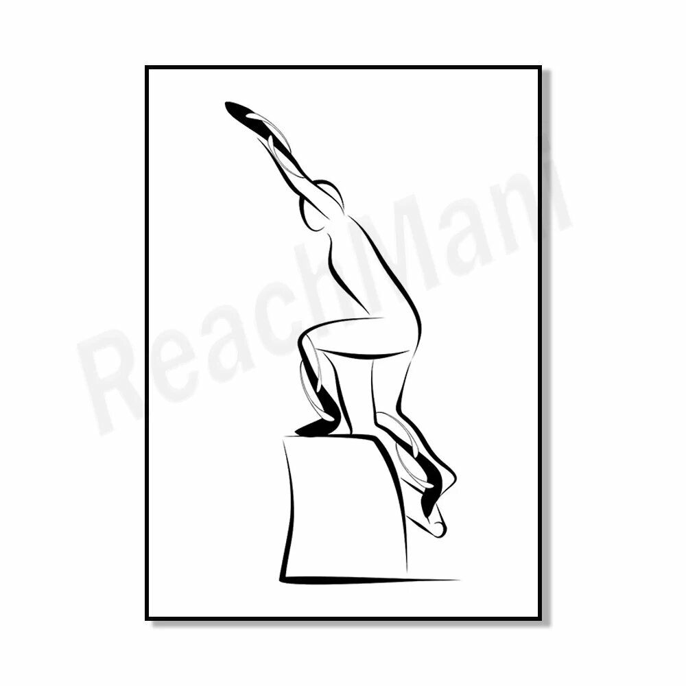 Постер "Reach Man" 30x40см, цвет 15, без рамки