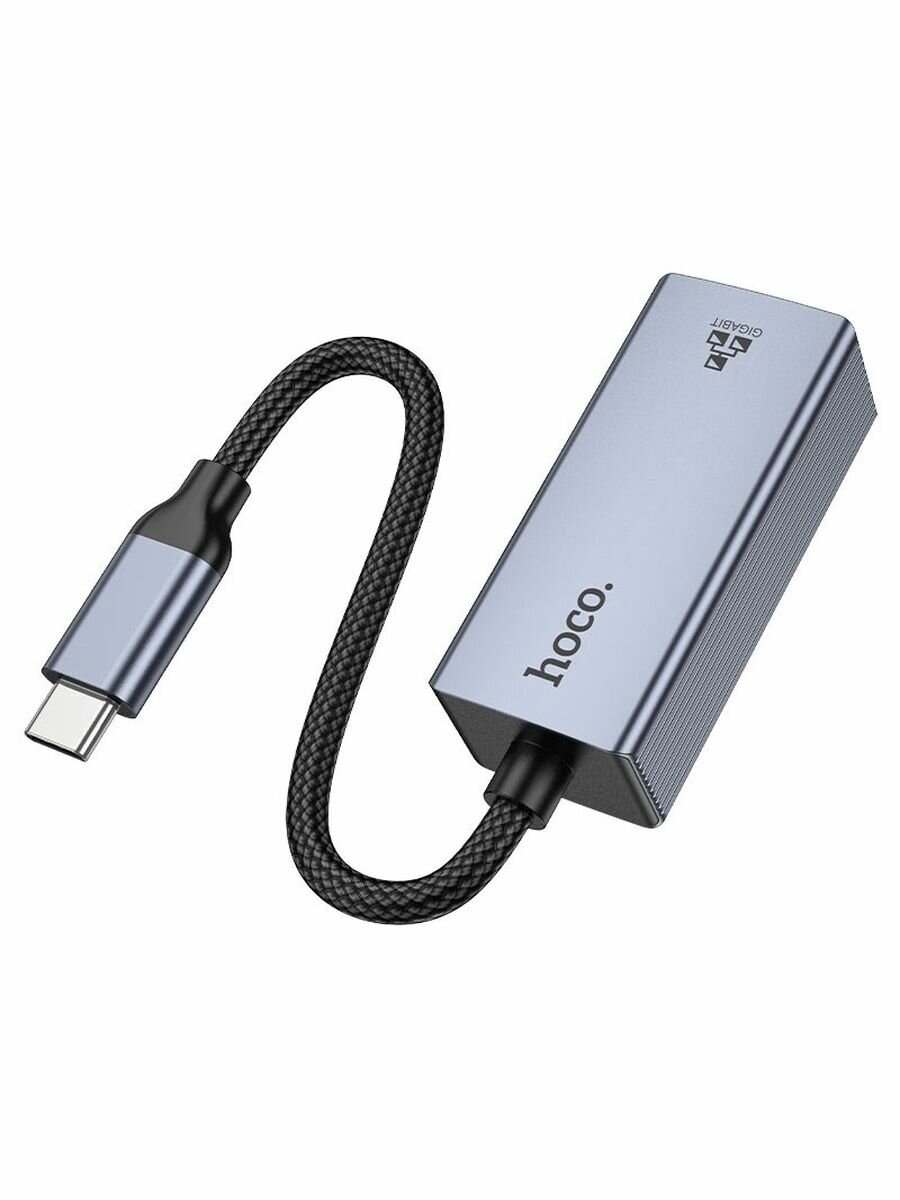 Сетевая карта Type-C Ethernet 1000 Мбит/С / Type-C LAN адаптер / Переходник Type-C - RJ-45 / Type-C Ethernet адаптер