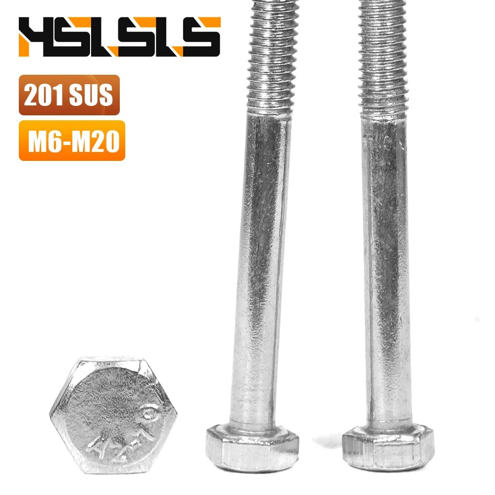Винты с шестигранной головкой HSLSLS нержавеющая сталь M6-M20 M6x100mm
