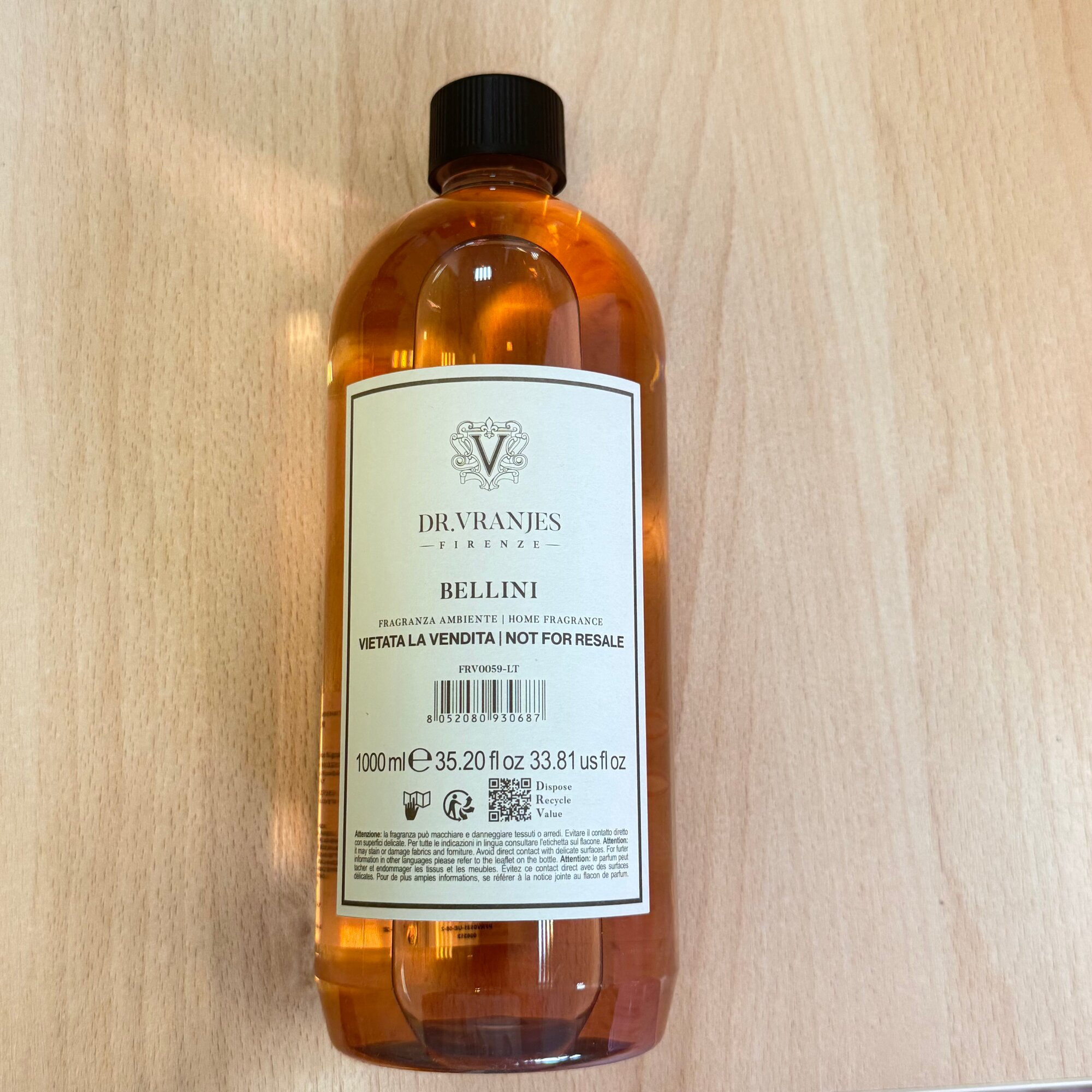 Dr.Vranjes - Bellini Refill Plastic (Беллини) ароматизатор для дома 1000 мл