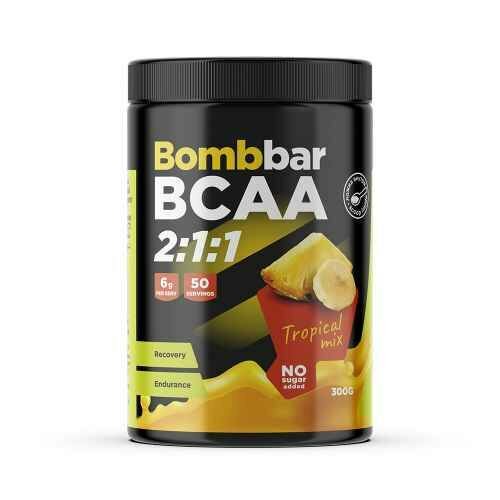 Аминокислотный комплекс BOMBBAR BCAA 2 1 1 300 gr BB, вкус тропический микс