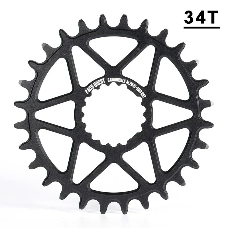 PASS QUEST Звезда для Cannondale Direct Mount, черный, алюминиевый сплав, 28-52 зубьев