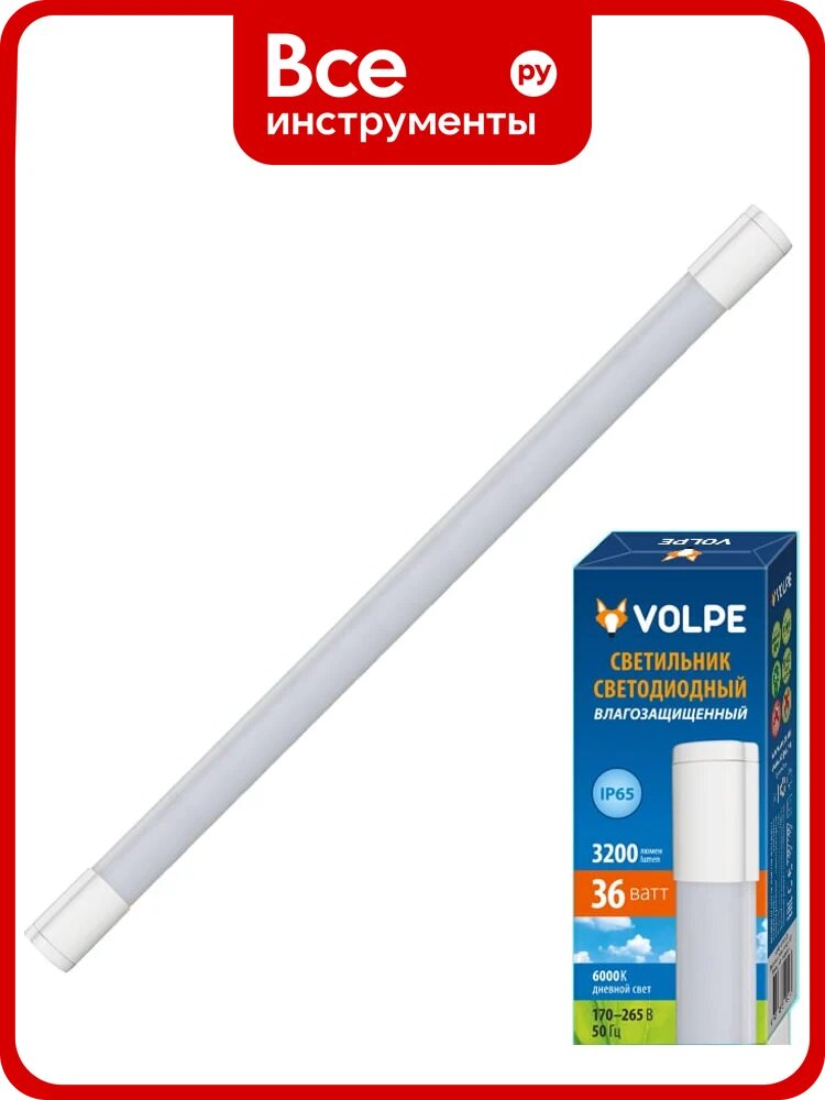 Накладной светодиодный светильник Volpe ULT-Q218 36W/DW IP65 WHITE UL-00002582