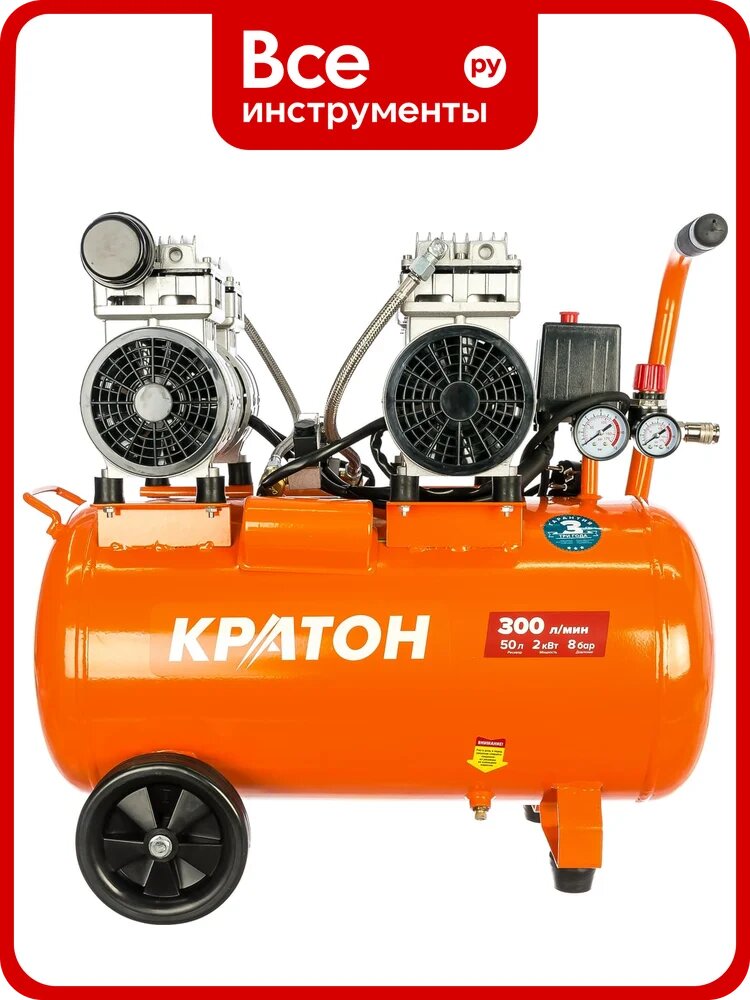 Безмасляный компрессор с прямой передачей Кратон AC-300-50-OFS 3 01 01 053