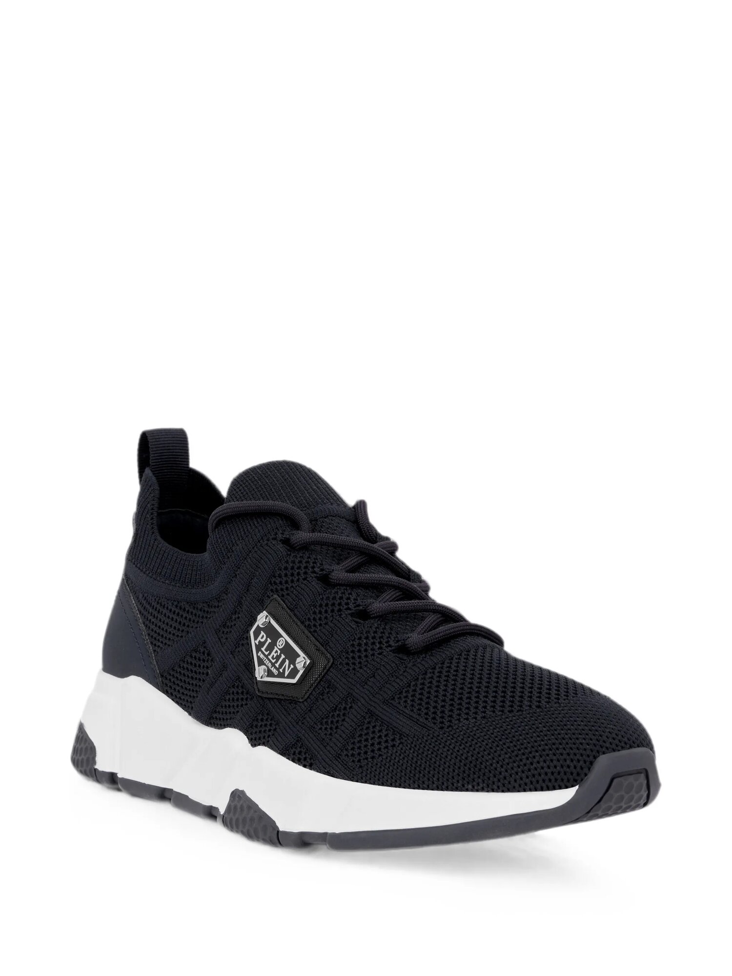 Кроссовки PHILIPP PLEIN Runner Sock Triangle Placca, размер 42 — фото 1