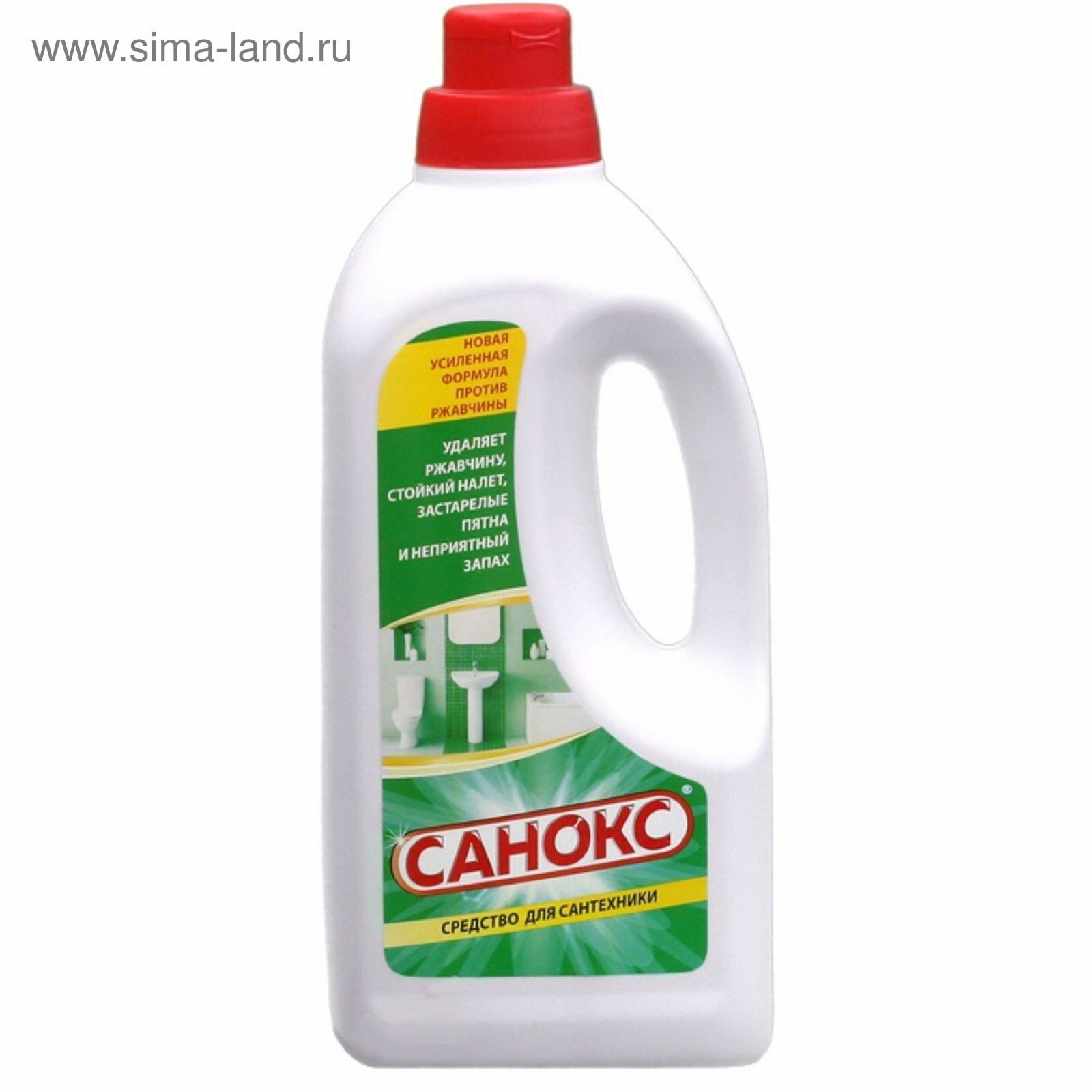 Гель для сантехники "Санокс", против ржавчины, 1100 мл, эффект: очищение