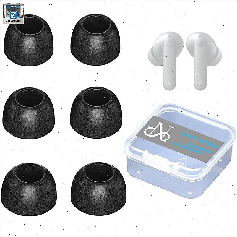 Сменные пенные амбушюры для Nothing CMF Buds Pro 2 (круглый / Черный)