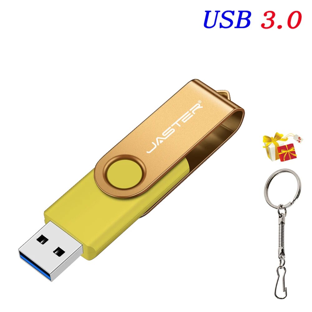JASTER USB 3.0 флешка 32GB, Желтый
