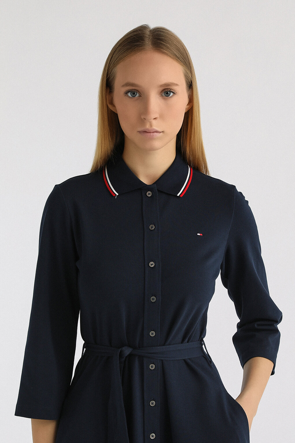 Платье TOMMY HILFIGER, размер M, синий — фото 1
