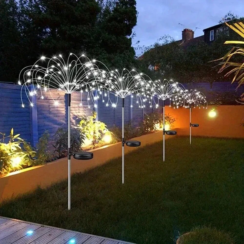 Солнечные светодиодные садовые светильники-гирлянды 90/120/150/200 LED WHITE1, 200led
