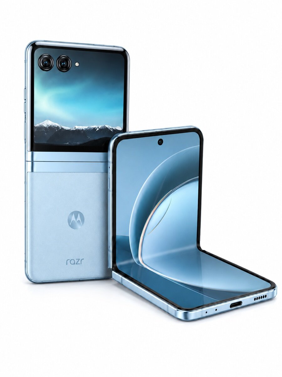 Смартфон Motorola Razr 40 Ultra 8/256 ГБ, складной, гибкий pOLED экран, Dual SIM + eSIM, синий