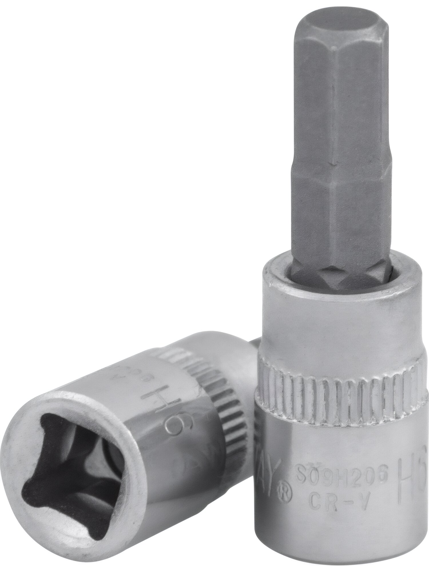 Торцевая головка 1/4"DR с шестигранной вставкой Hex 6 мм, L-37 мм JONNESWAY S09H206