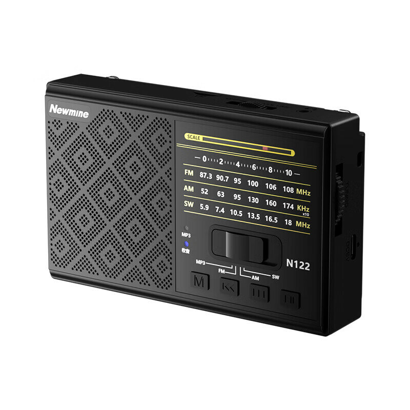 Newmine N122 Портативный Bluetooth-колонка с картой памяти и аккумулятором Цвет：Версия Bluetooth N122 | Долгий срок