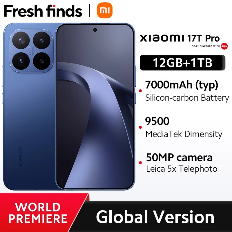 Смартфон Xiaomi 17T Pro, 12ГБ/1ТБ, global