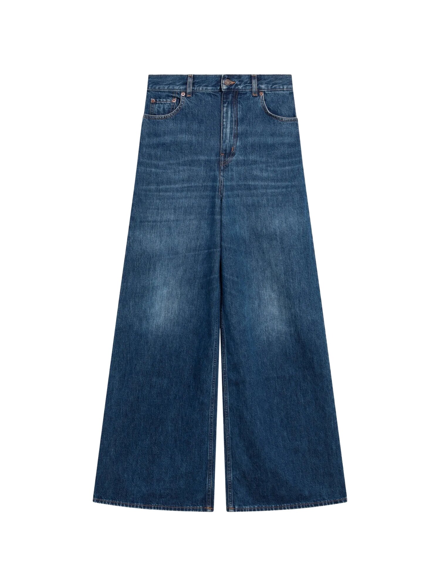Джинсы Chloe Logo-patch wide-leg jeans