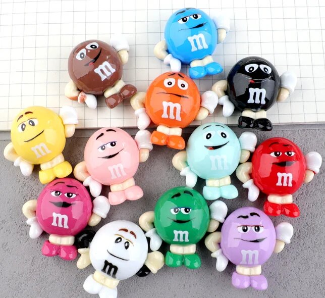 Полимерные кабошоны Kawaii 20 шт Розовый, 33mm, mix color