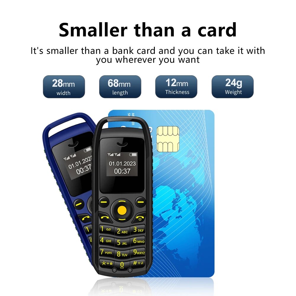 SERVO B25 Мини-телефон, 2 SIM, Bluetooth, черный — фото 1