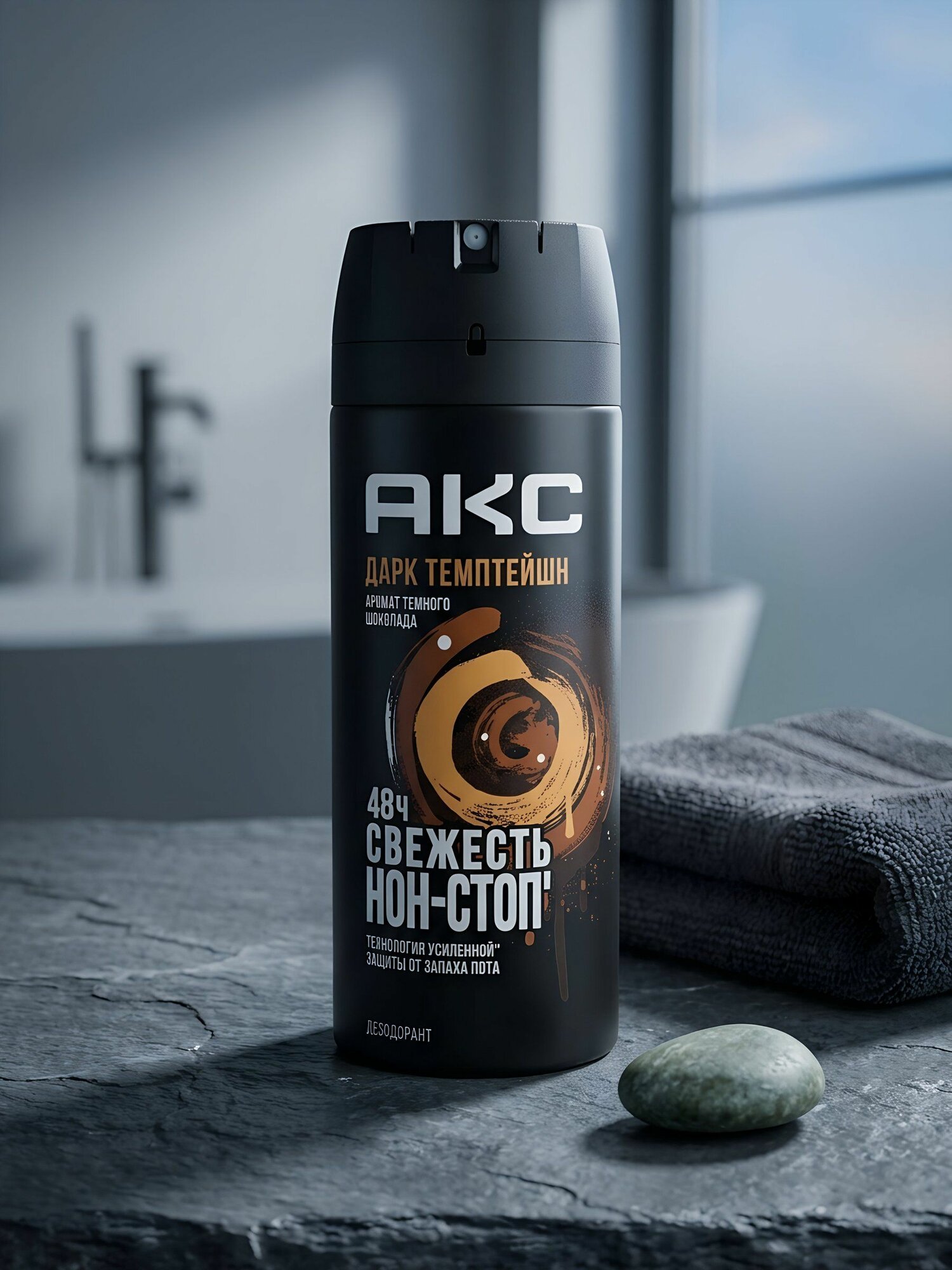 Дезодорант Axe Dark Temptation мужской спрей с ароматом темного шоколада, 150 мл