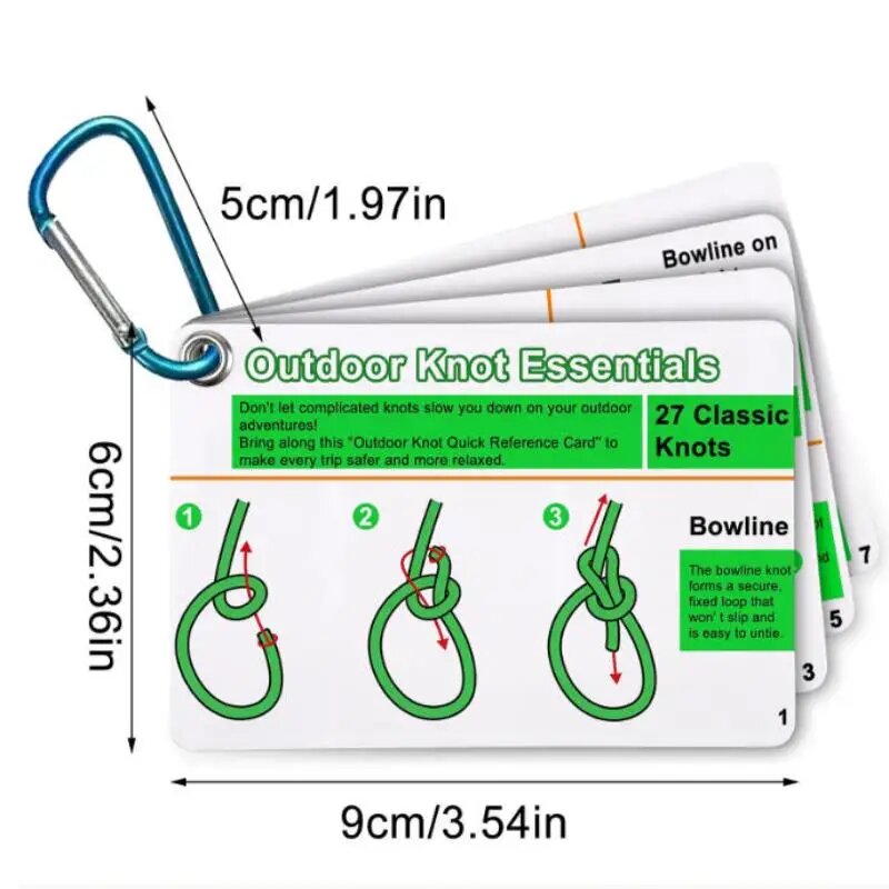 Карта-руководство по рыболовным узлам Fishing Knot Guide Card