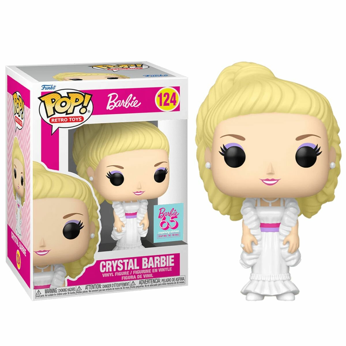 Фигурка Funko Pop Фанко поп Барби кристальная Crystal Barbie из серии Ретро игрушки 124