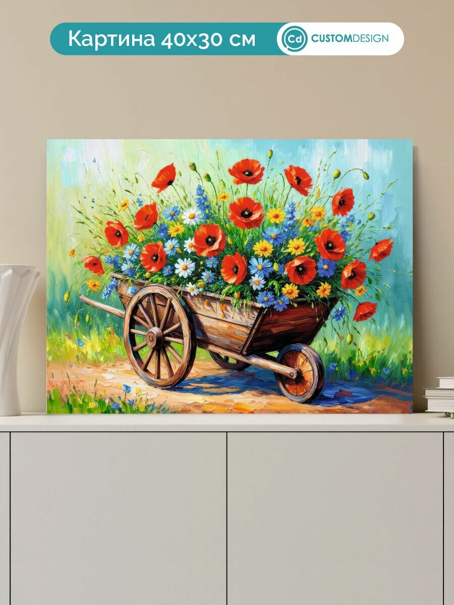 Картина на стену для интерьера Цветы и растения 30x40 см